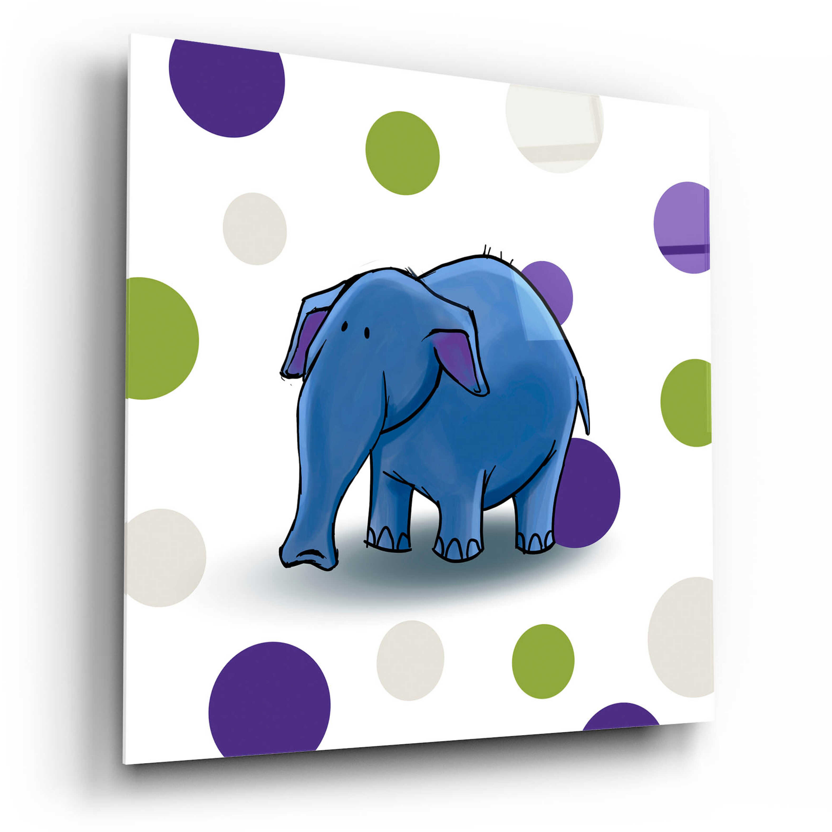 Indigo Safari® 'Elephant Blue' By Graphinc, Acrylic Glass Wall Art ...