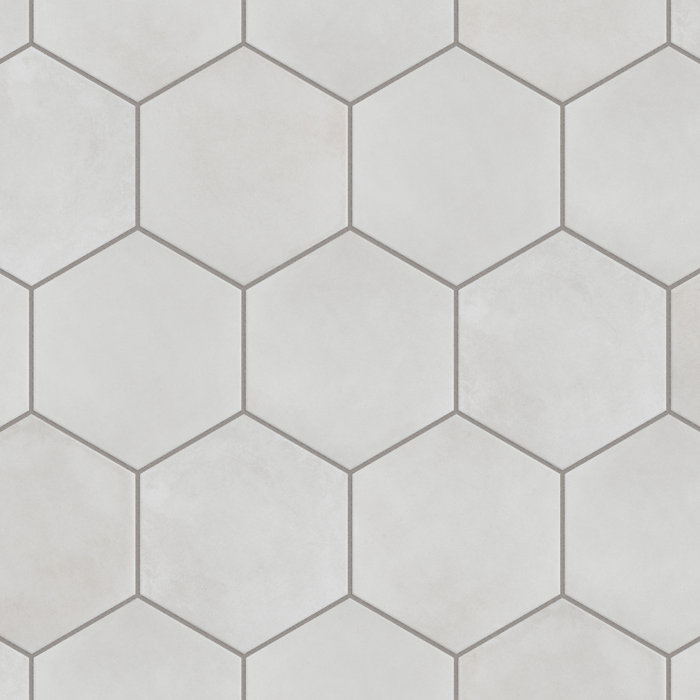 Merola Tile Matter Hex 7.88" x 9" Porcelain Stone Look Floor and Wall ...