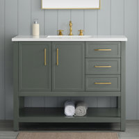 Green Bathroom Vanities You'll Love | Wayfair