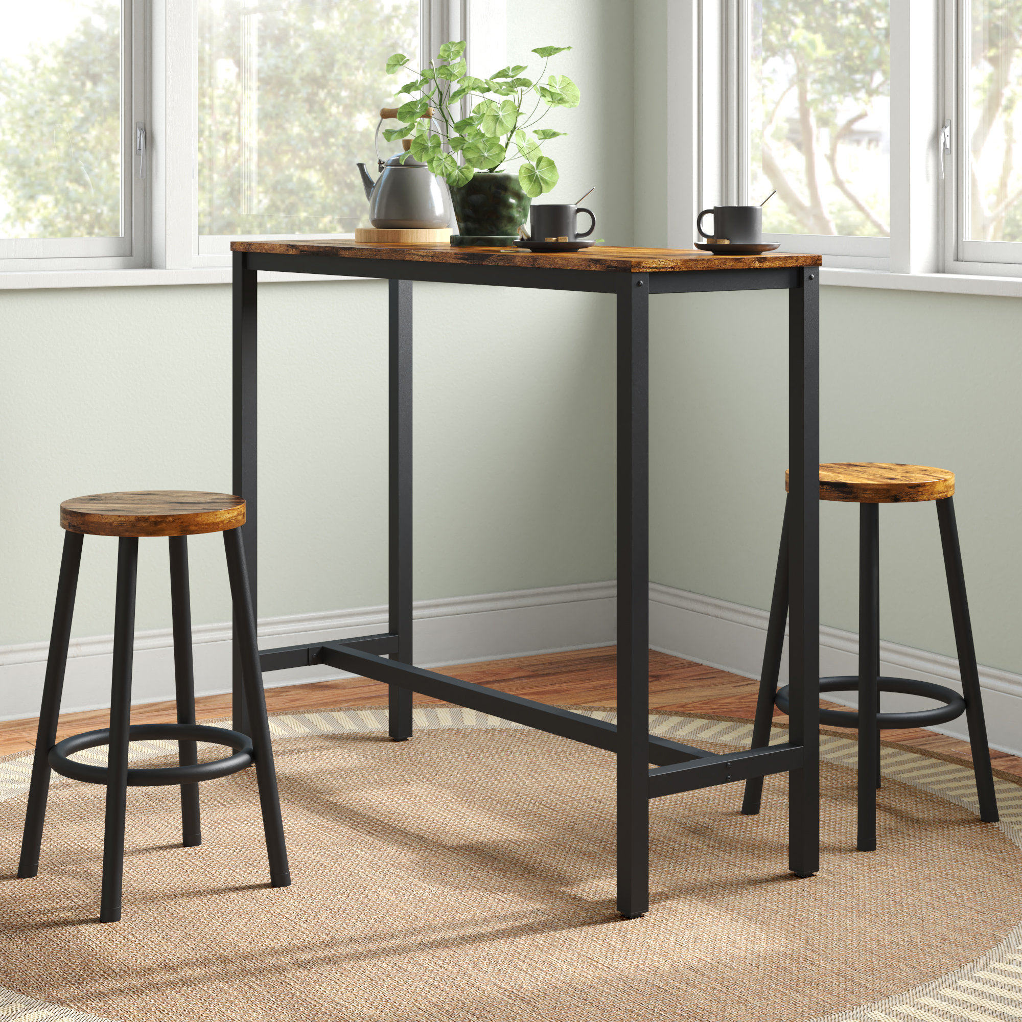 Andover Mills Feuerstein 2 - Person Breakfast Nook Dining Set & Reviews ...