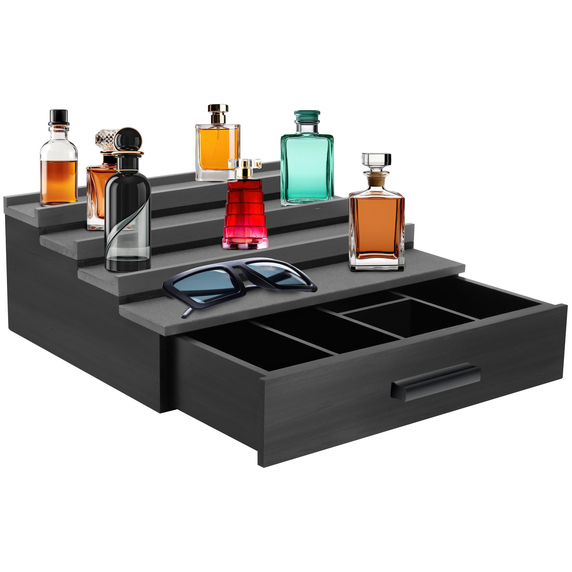 Hokku Designs 4-Layer Cologne Organizer , Cologne Stand With Hidden ...