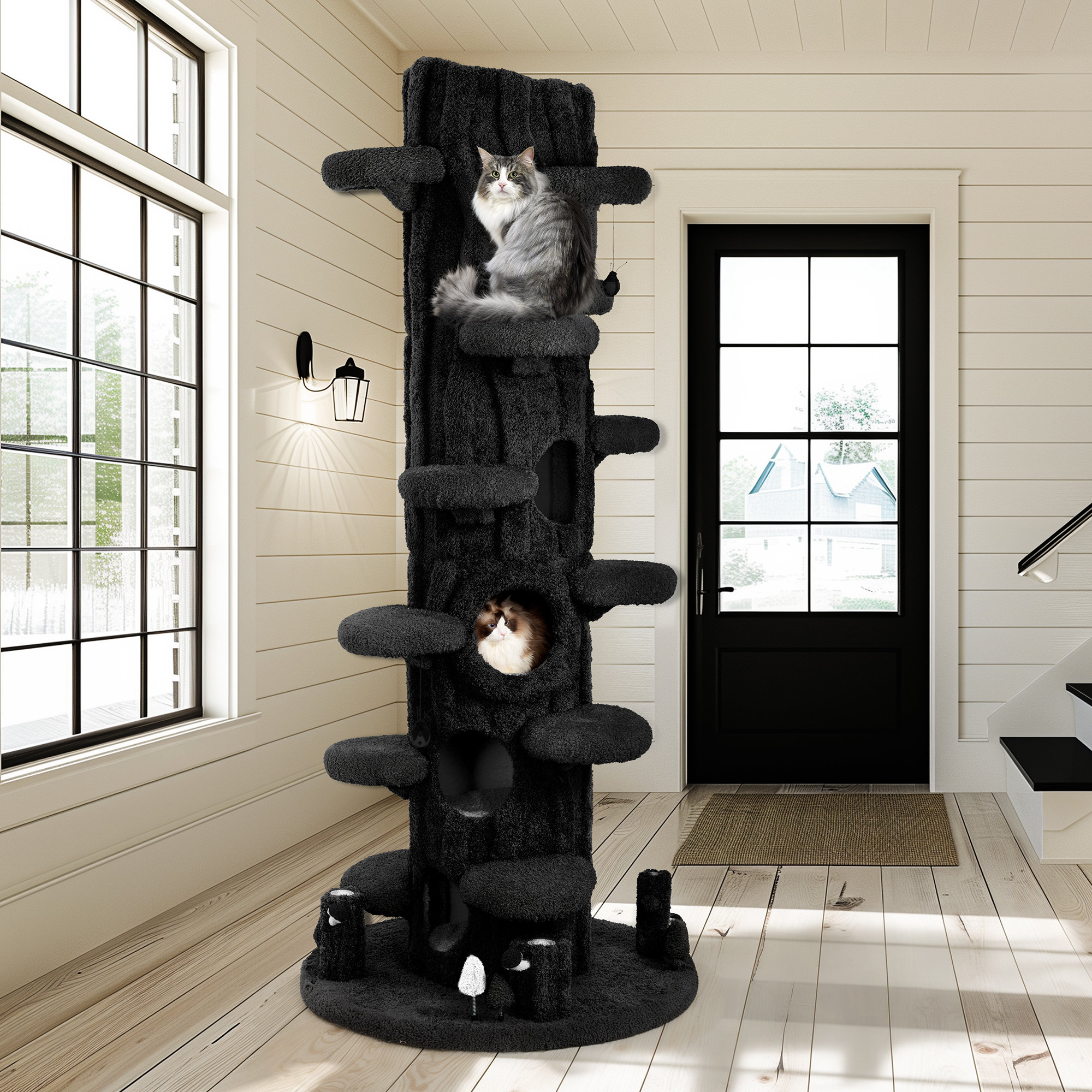 Archie & Oscar™ Garber 89.7'' H Christmas Cat Tree for Large Cats ...