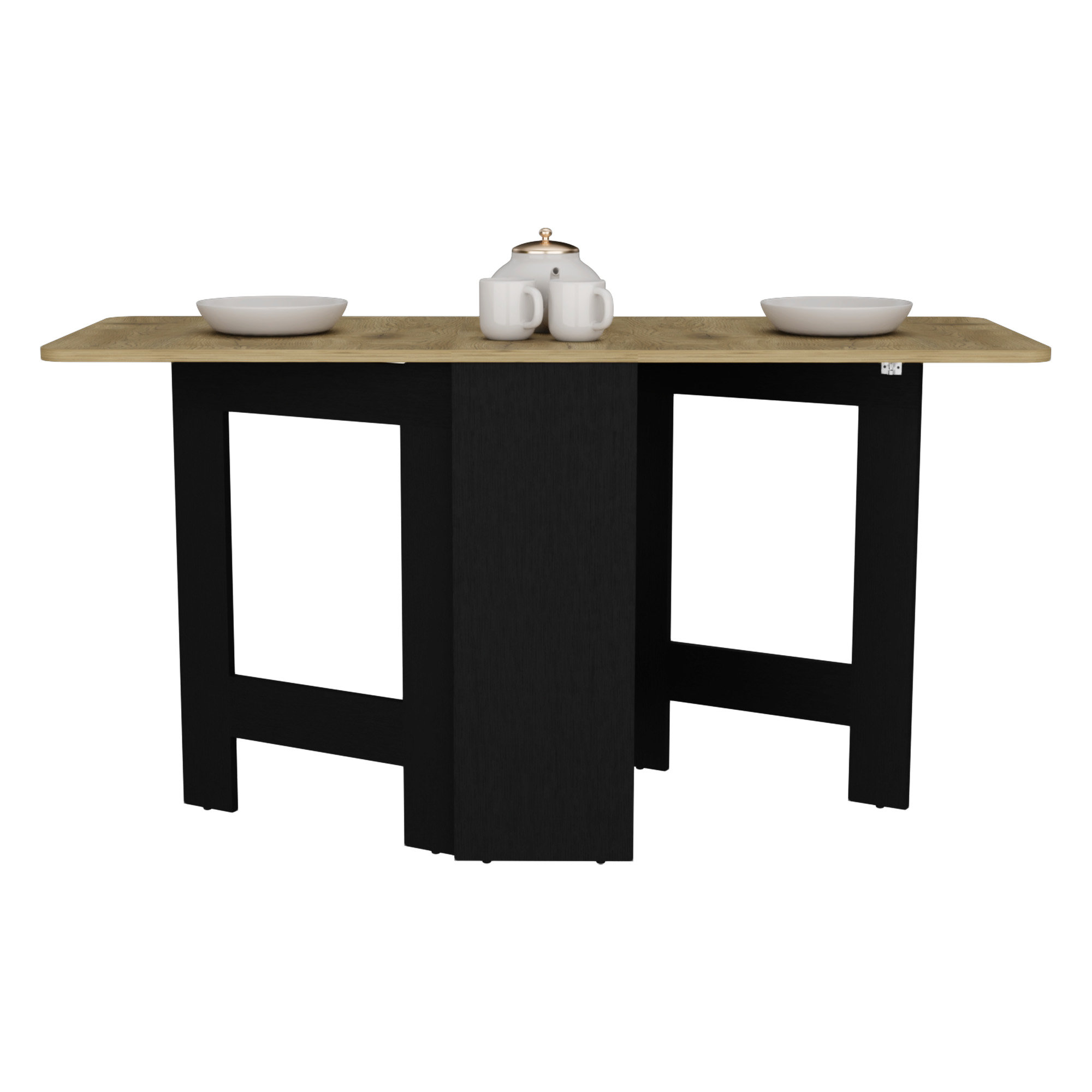 Latitude Run® Gateleg Folding Table Space-Saving With Compact Design ...