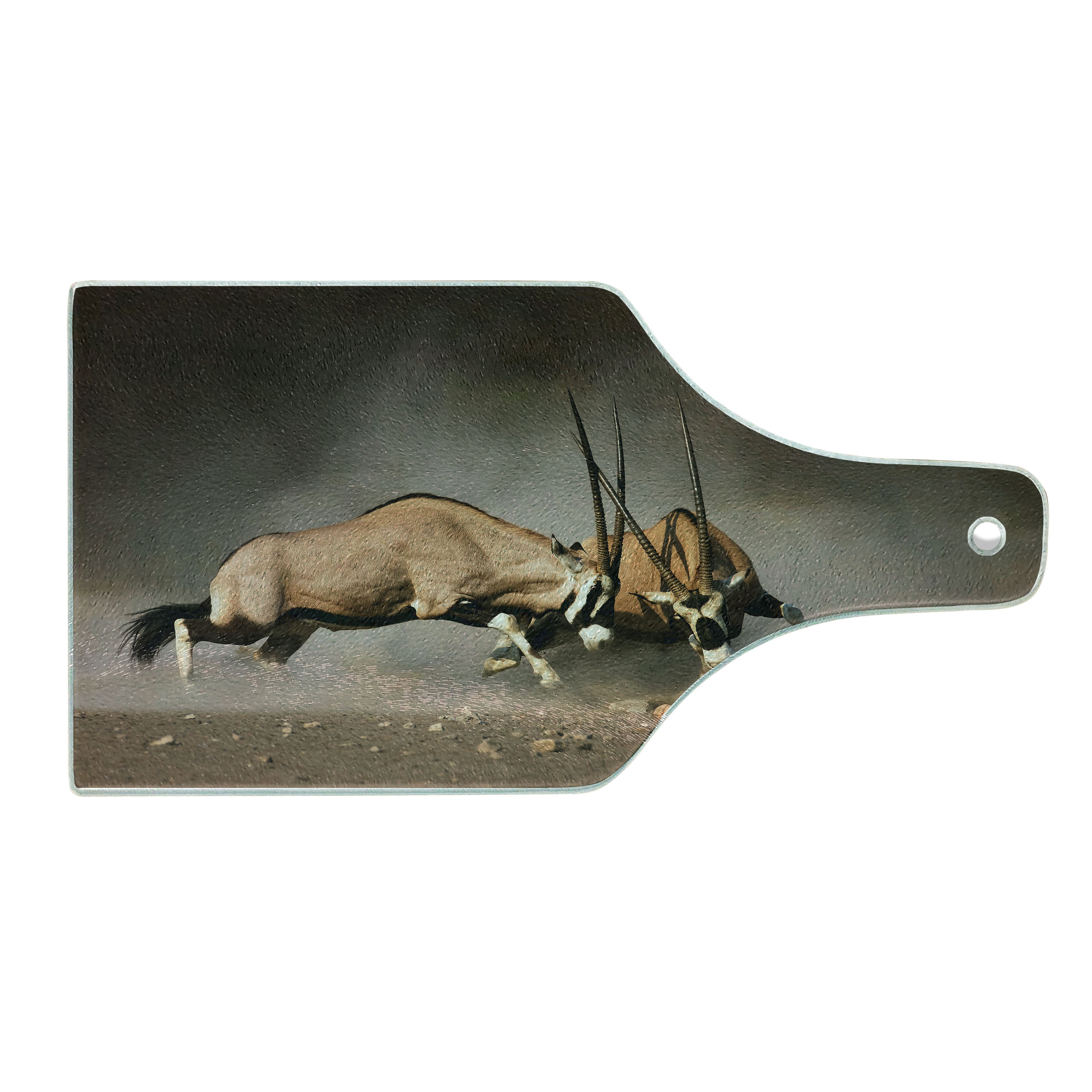 Ambesonne Wildlife Tempered Glass Cutting Board Savage Savannah Animal ...