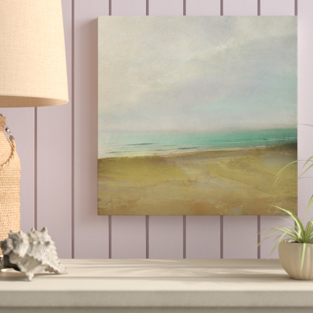 Highland Dunes 'Waterline II' Acrylic Painting Print on Wrapped Canvas ...