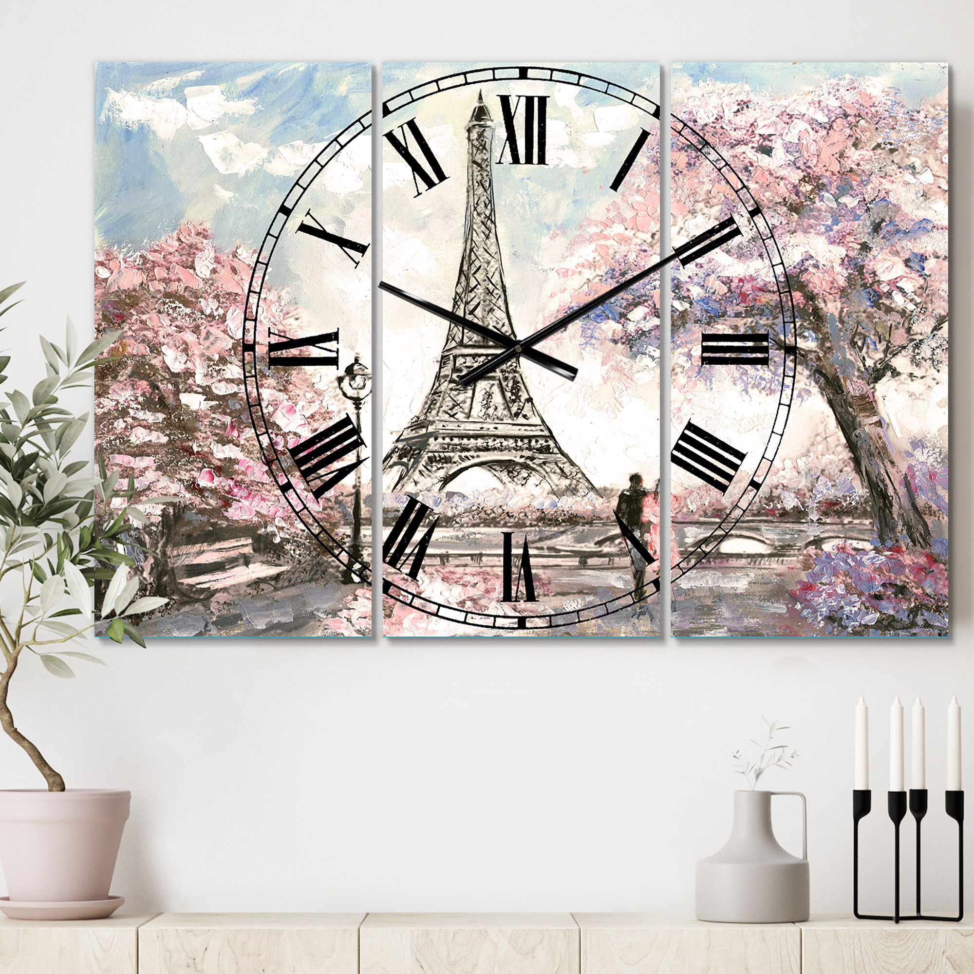 The Twillery Co. Swigart Oversized Farmhouse Wall Clock - Wayfair Canada