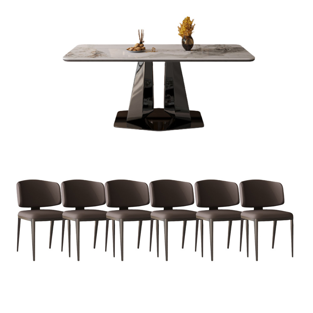 ZKuylo Modern simplicity sintered stone dining table sets | Wayfair