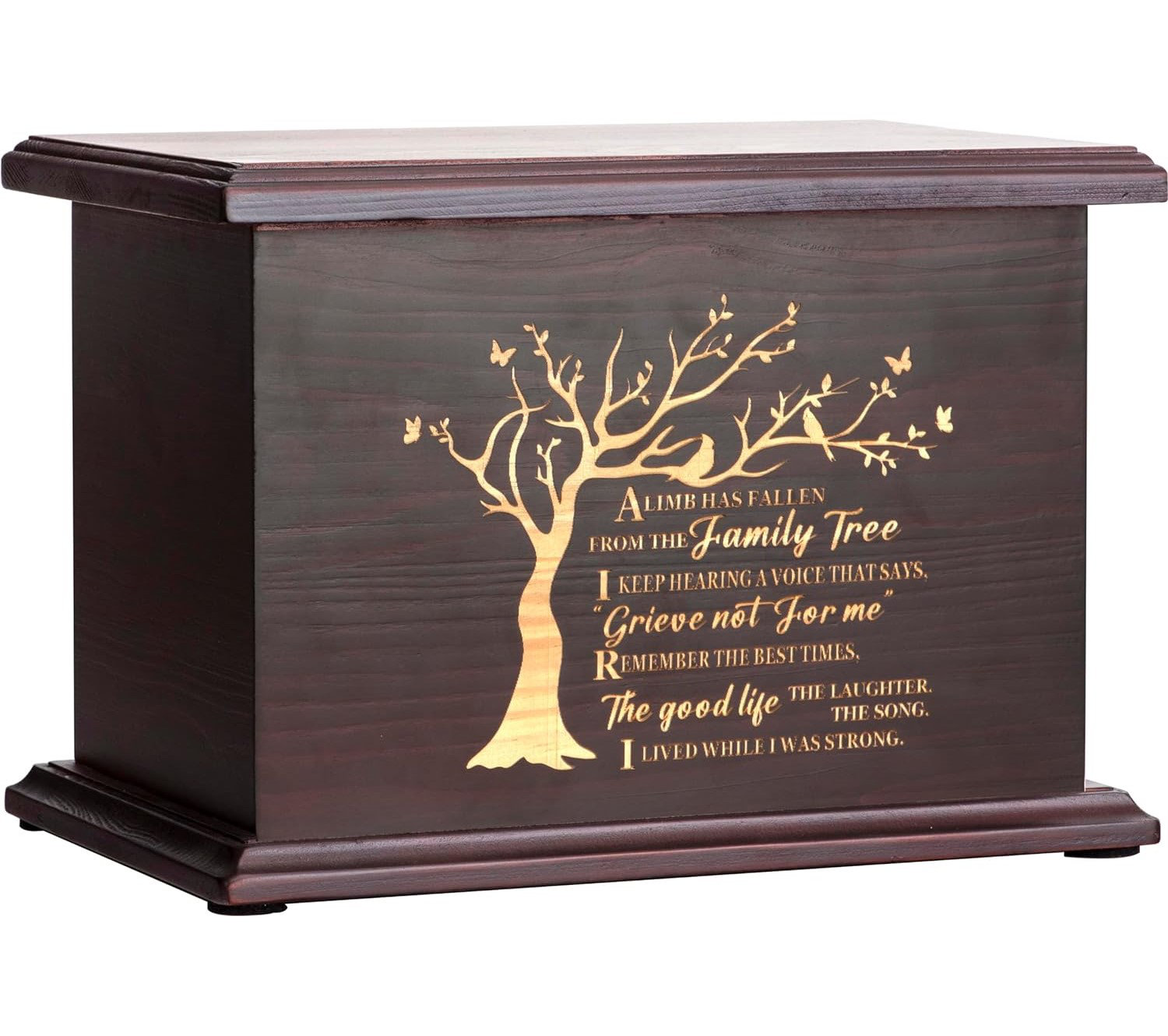 Red Barrel Studio Wooden Urn Memorial Urn For Human Ashes Adult Male ...