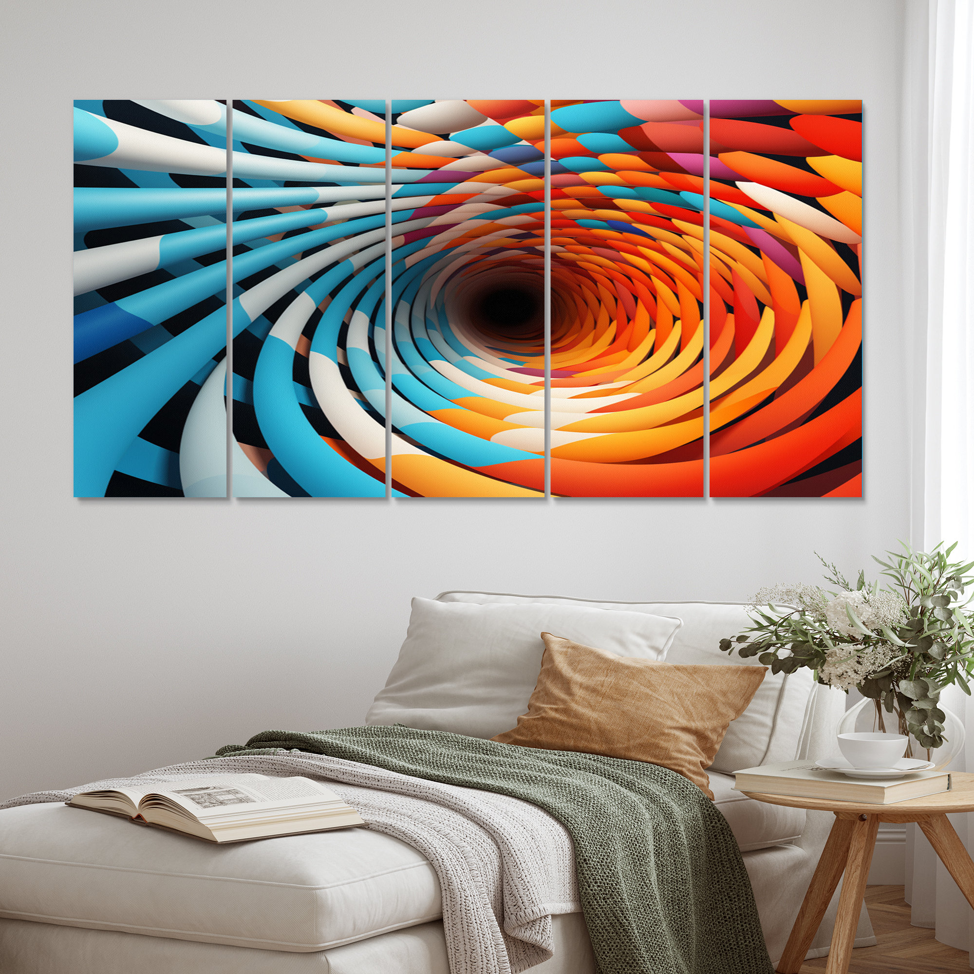 Wrought Studio Opt Art Chromatic Elixir IV - Modern Canvas Art Print ...