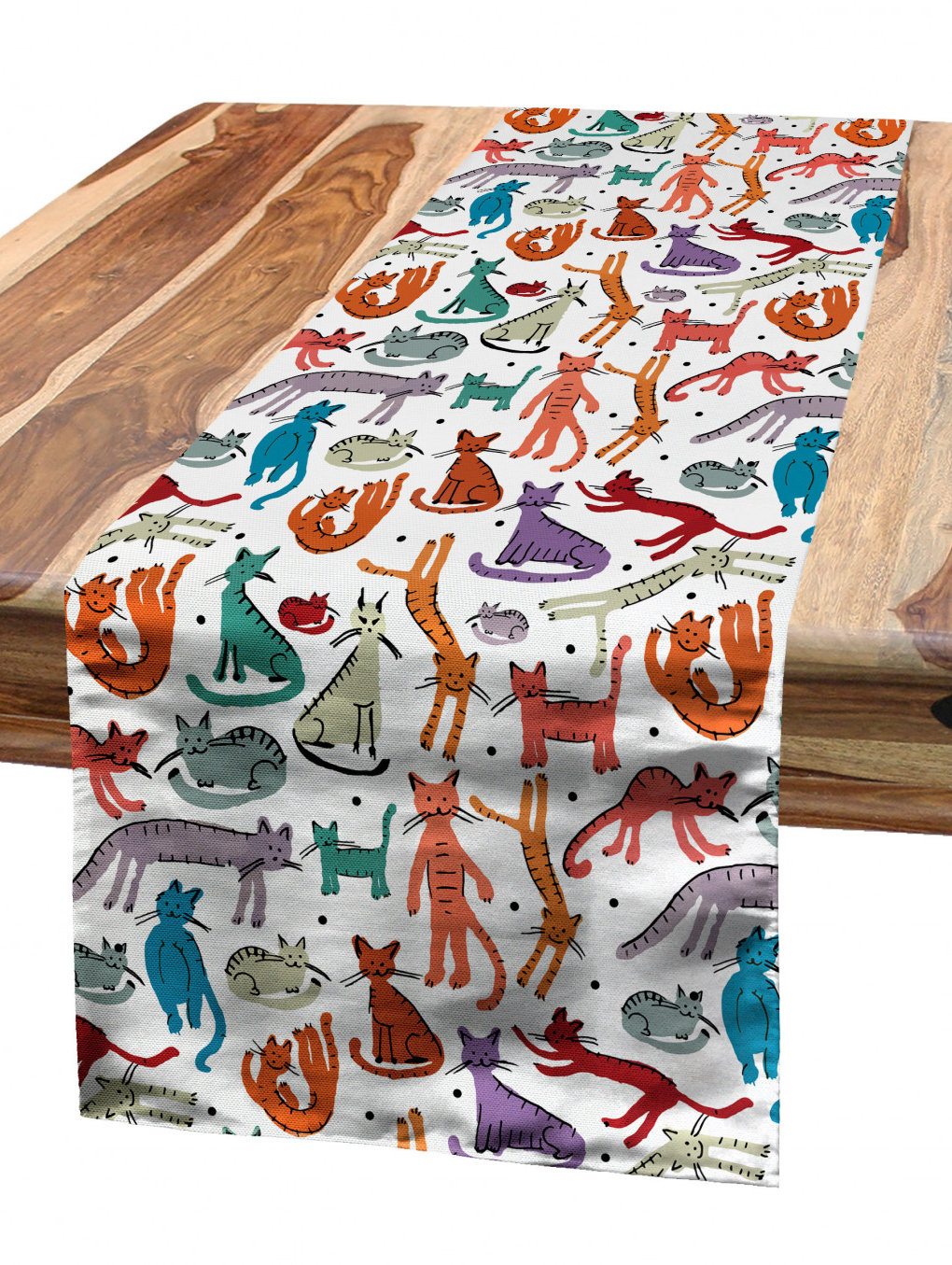 East Urban Home Cats Table Runner | Wayfair