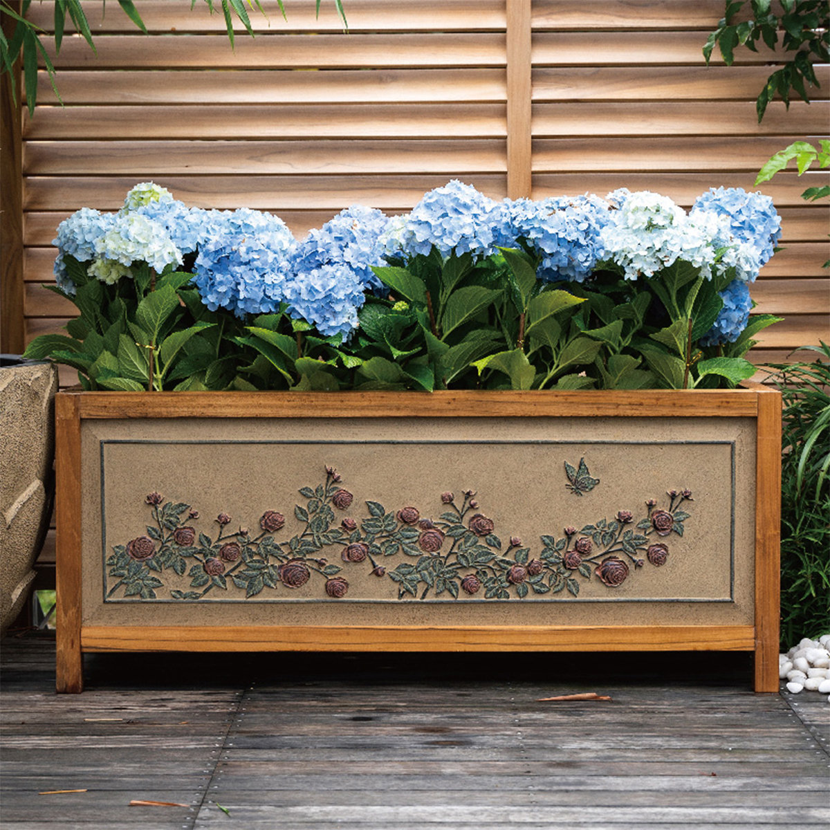 Sleek Surface Designs Chinese courtyard outdoor garden planter box ...