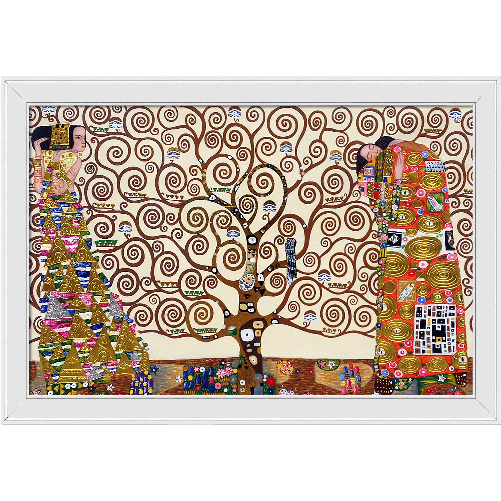 Overstock Art The Tree of Life, Stoclet Frieze, 1909 (Luxury Line) by ...