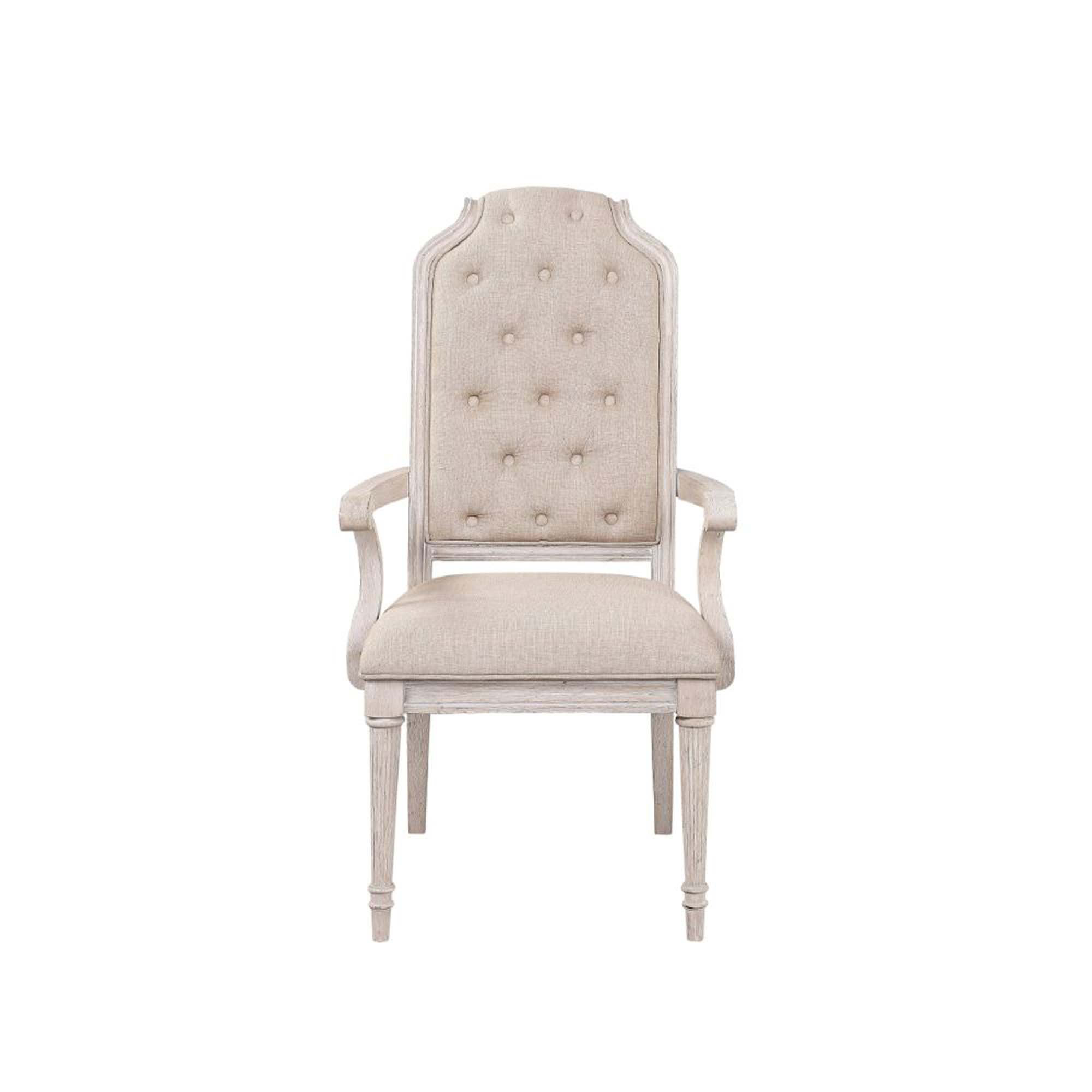 Rosalind Wheeler Dustin Arm Chair (2Pc) Beige Fabric | Wayfair