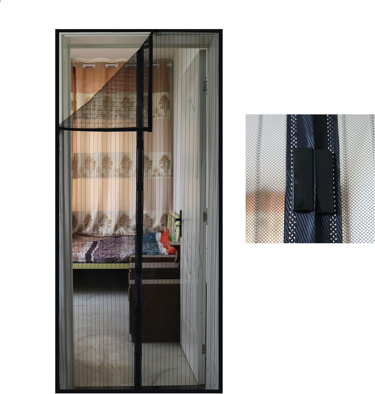 Designer brands for less 18 Magnets Magnetic Door Screen Mesh With ...