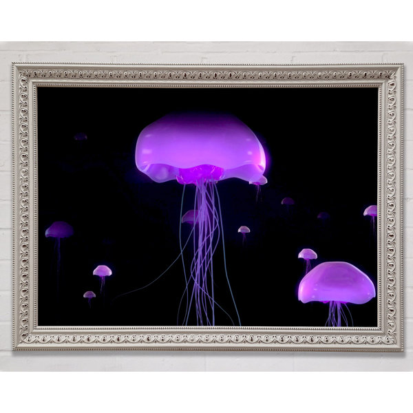 Bright Star Jellyfish Lights Up The Ocean - Single Picture Frame Art ...