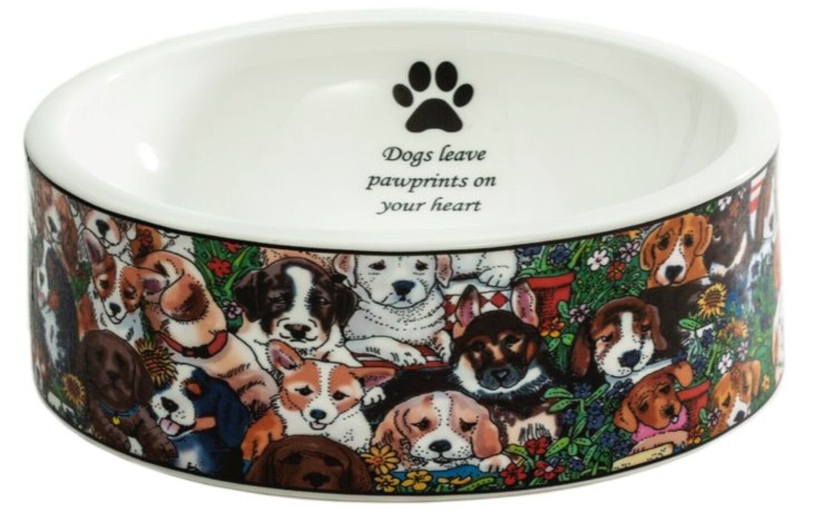 HALCYON DAYS Bol pour chien Lg Dogs Lea Paw Prints - Wayfair Canada