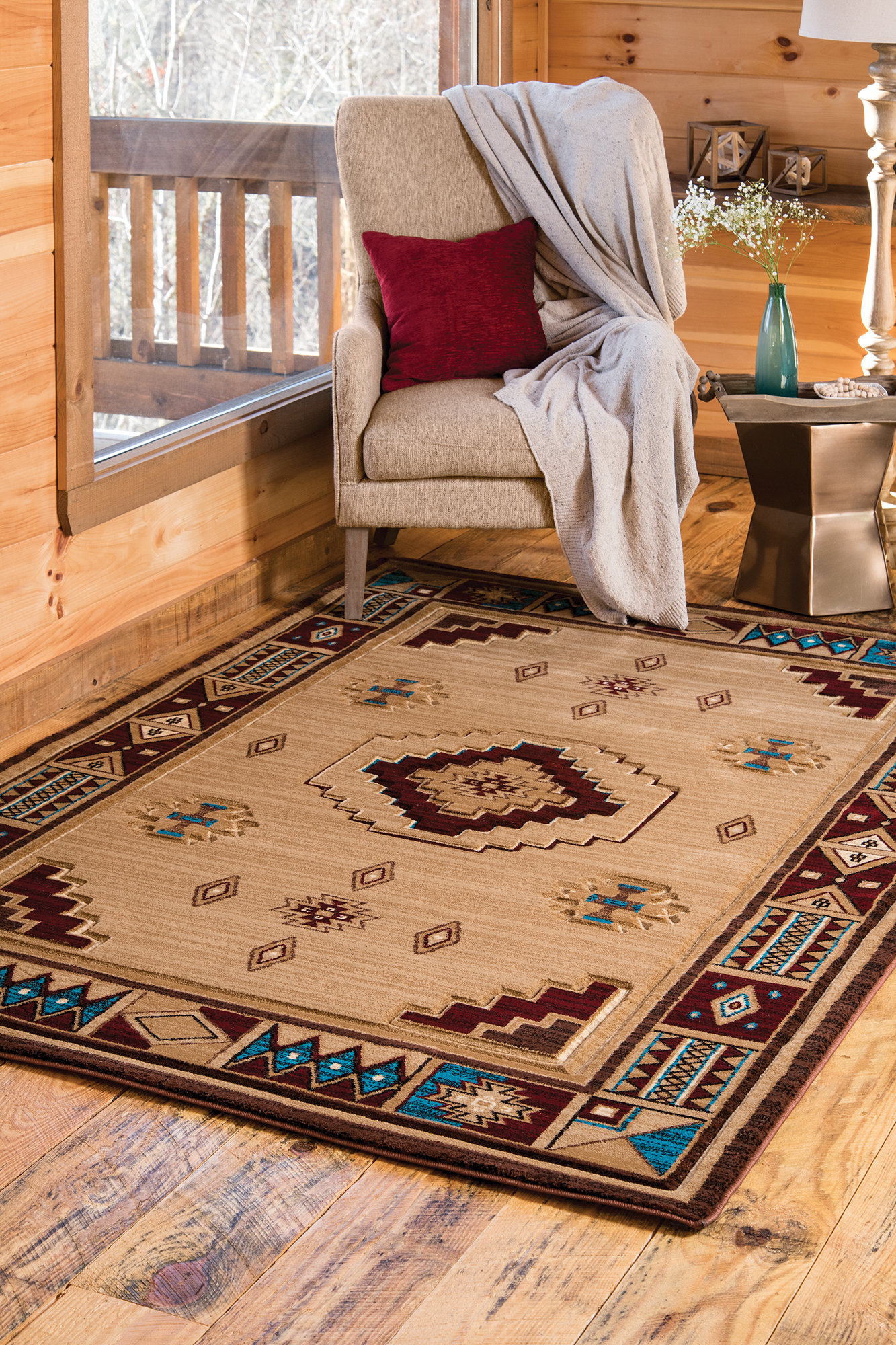 Union Rustic Cottage Pelican Park Beige Area Rug 2''7" X 4''2 ...