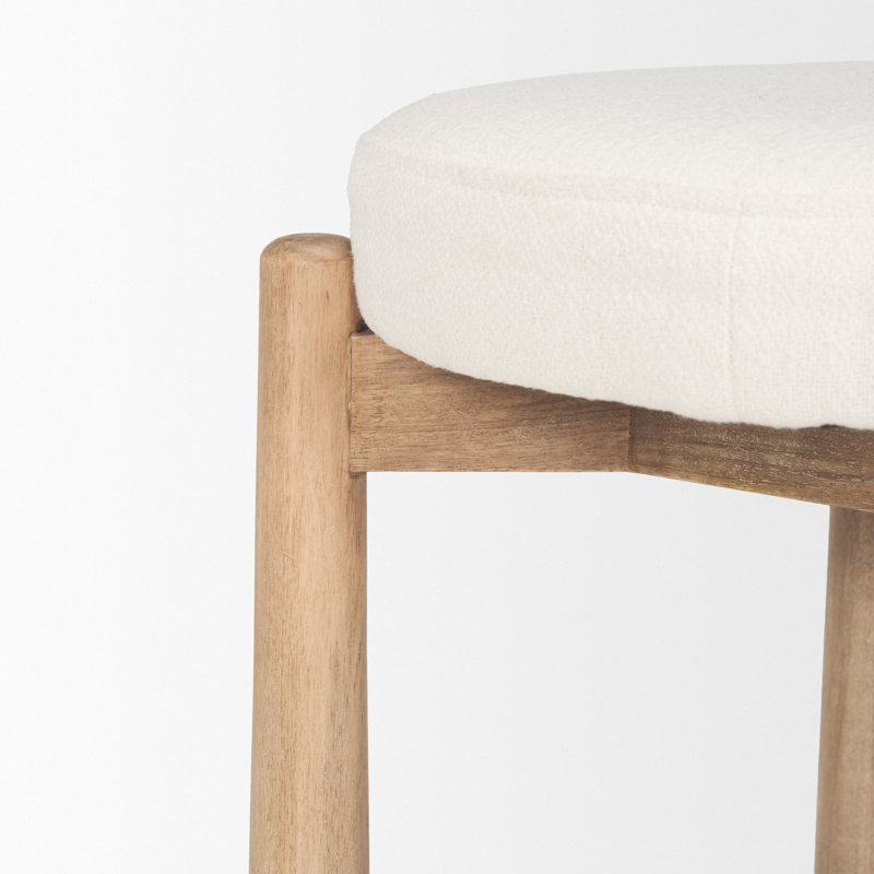 Joss & Main Rebecka Solid Wood Accent Stool | Joss & Main