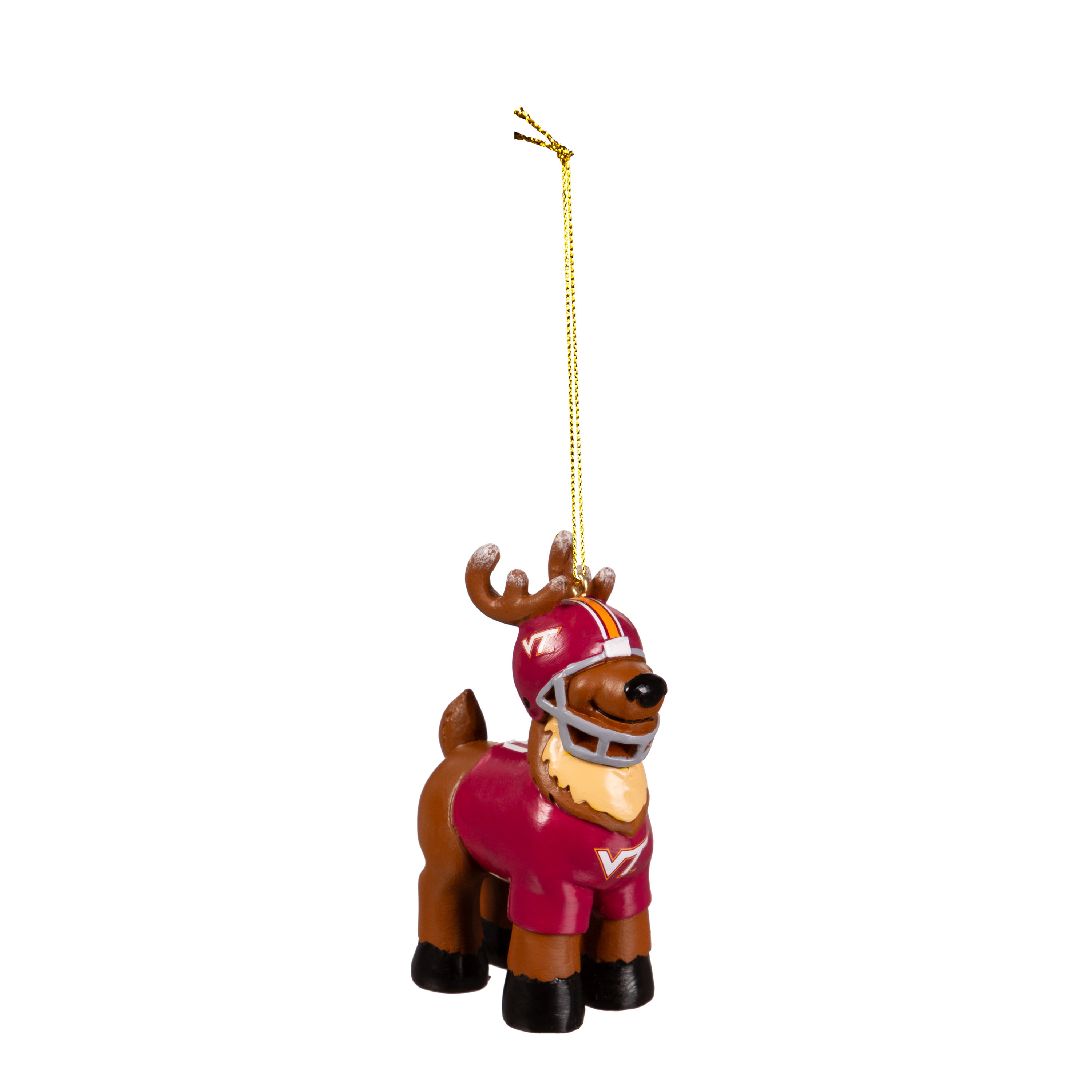 The Holiday Aisle® Reindeer Player Ornament, Virginia Tech | Wayfair