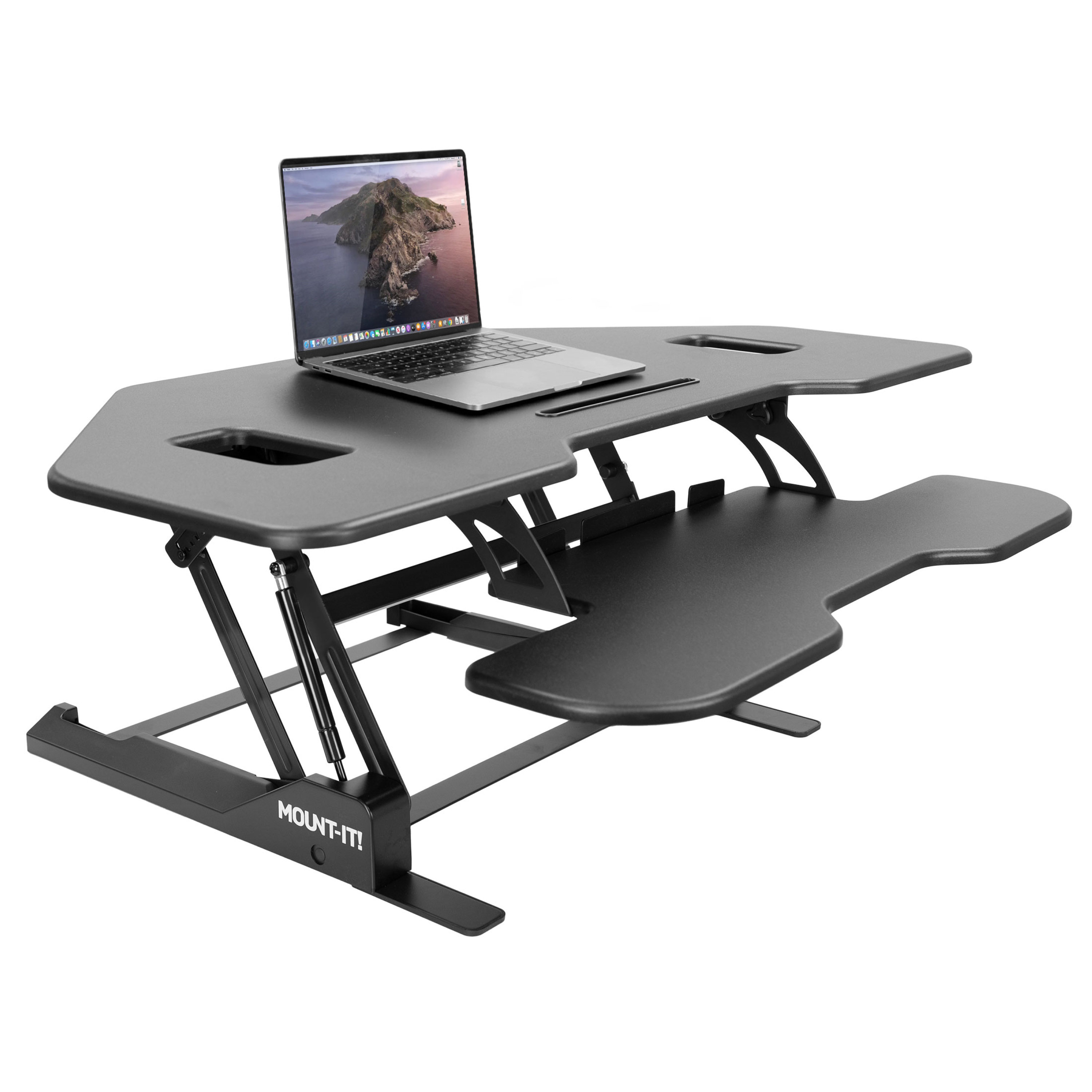 Mount it Adjustable Corner Metal Standing Desk Converter & Reviews ...