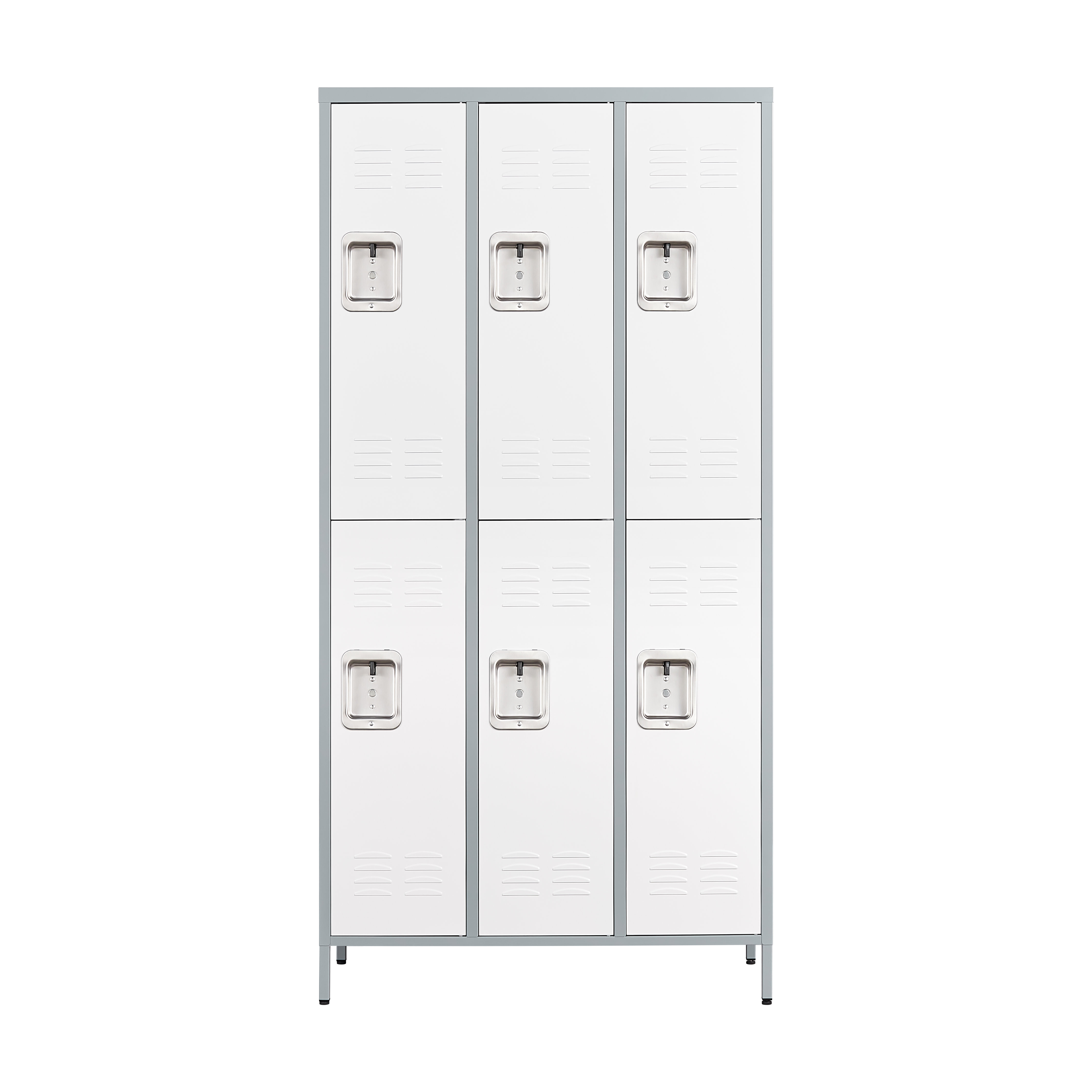 Steelcube 35.5 Inch Wide Metal Large Employee Locker with 6 ...