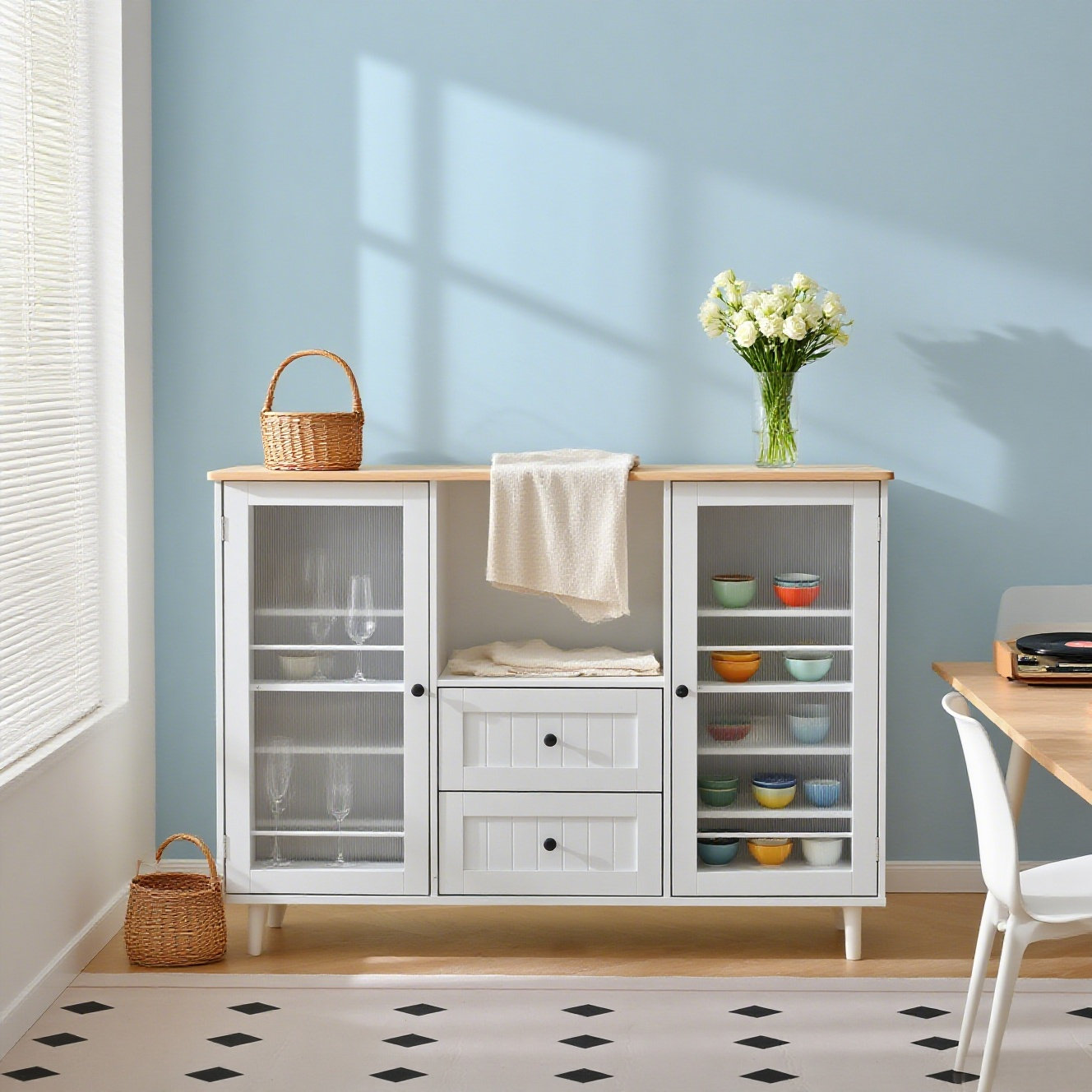 Lark Manor™ Mobile Kitchen Island Cart With Drop-Leaf Countertop ...