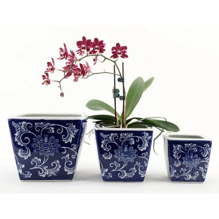 Danny's Fine Porcelain Handmade Ceramic Planter Set | Perigold