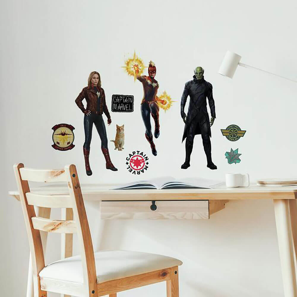 Wallhogs Marvel Comics Captain Marvel Wall Decal | Wayfair