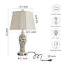 Ivy Bronx Hettel 25" Resin Carved Table Lamp Set With Night Light And ...