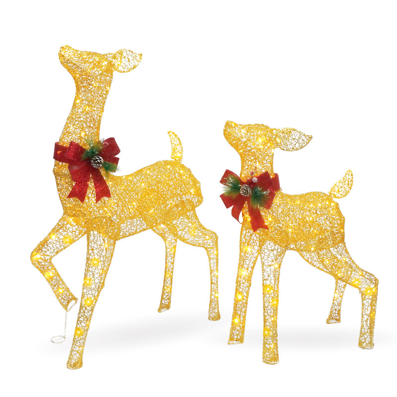 Joiedomi 2 Piece Doe and Fawn Lighted Display Set | Wayfair
