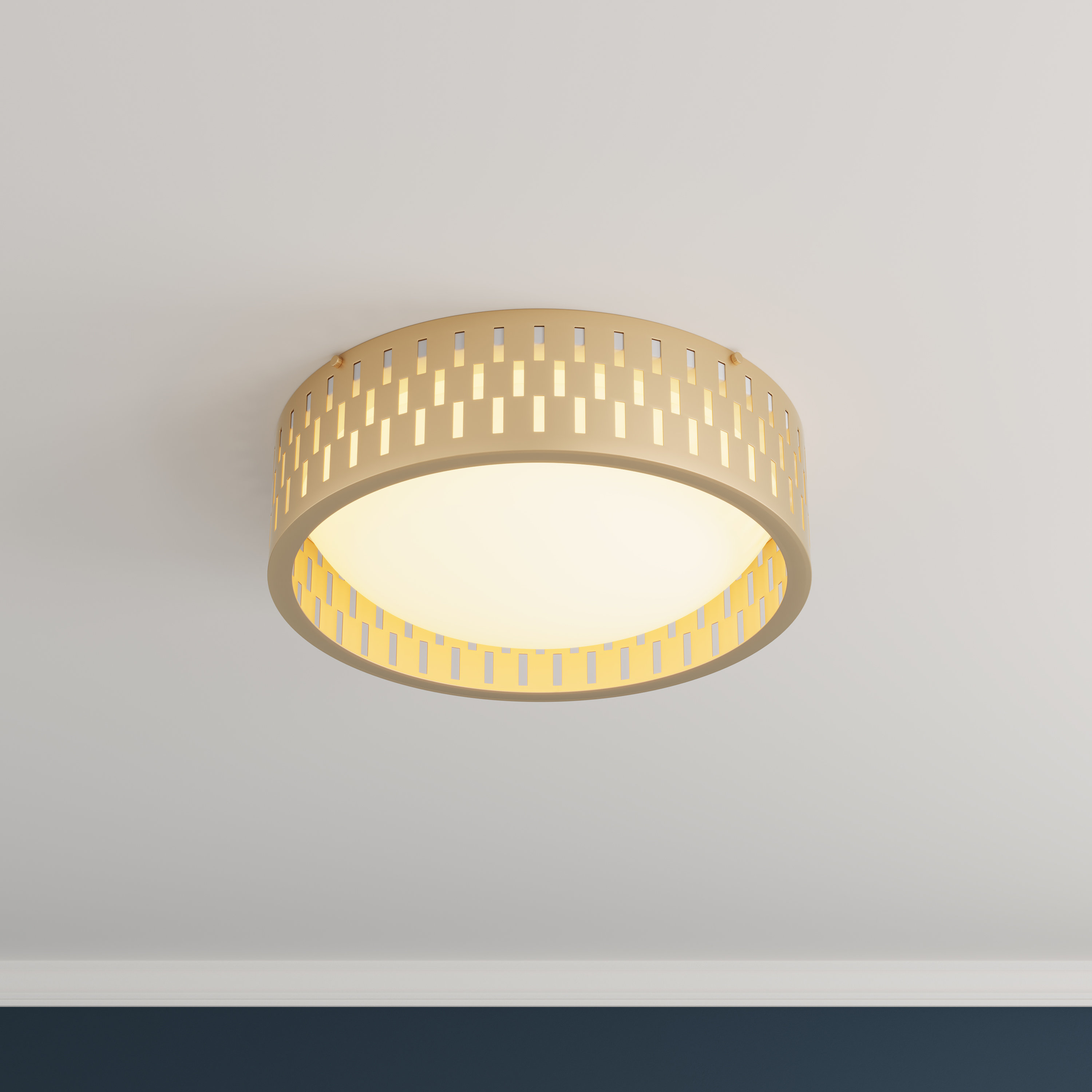 Willa Arlo™ Interiors Glenrock Gold LED Ceiling Light Fixture Flush ...