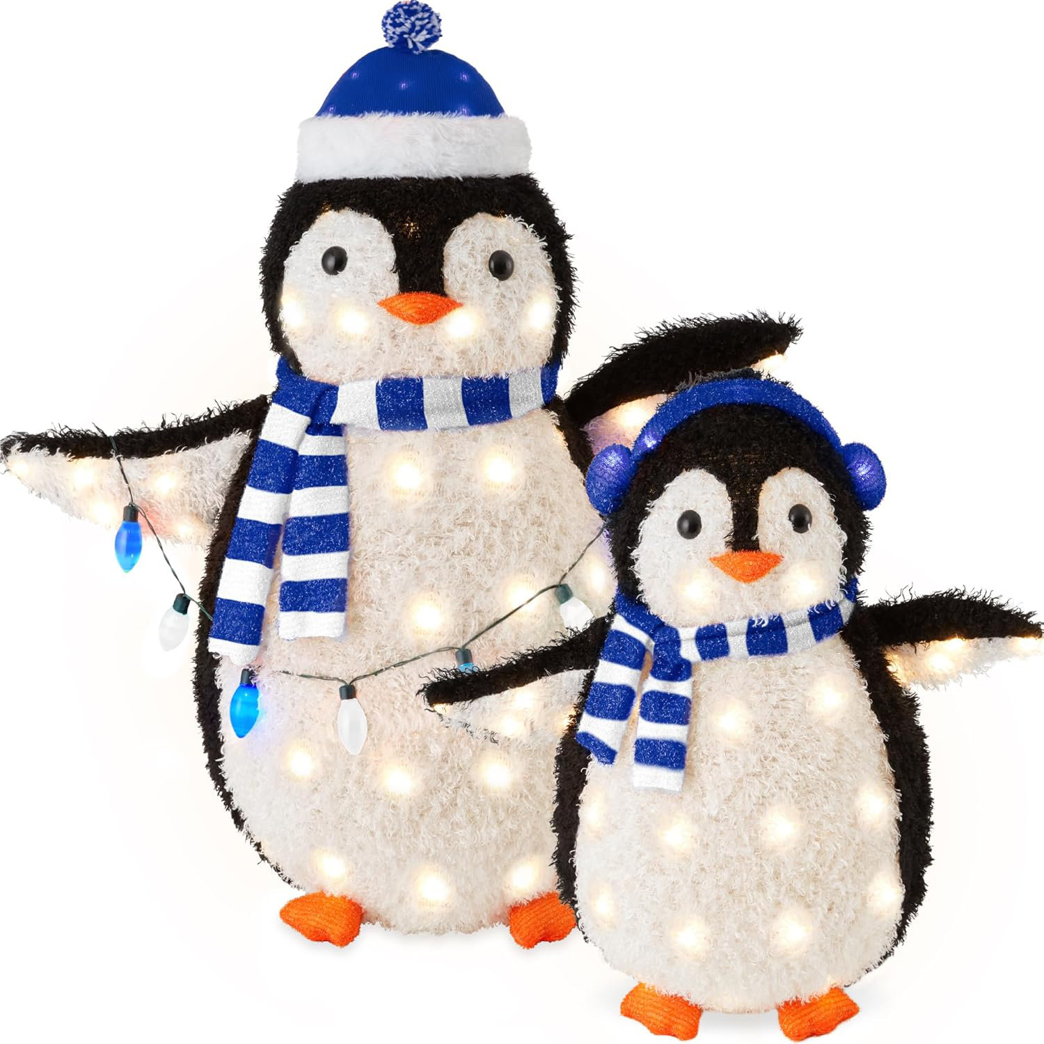 Canora Grey 2-Piece Lighted Penguin Family, 3ft Pop-Up Outdoor ...