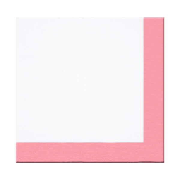 Nomi K Blush Pink Shimmer Border Napkin (Set Of 4) | Perigold