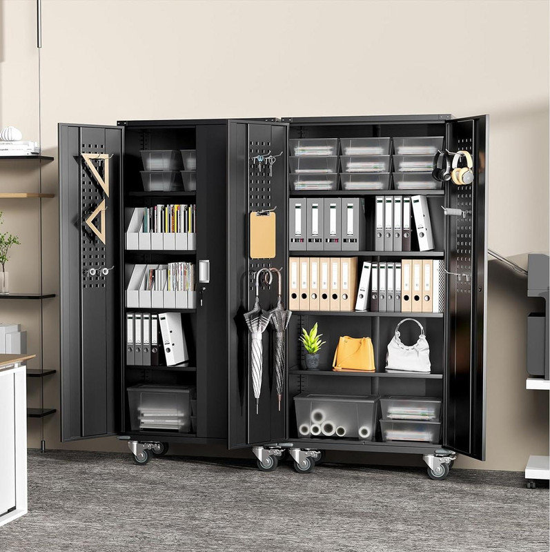 WFX Utility™ Secure Garage Storage Cabinets featuring lockable doors ...