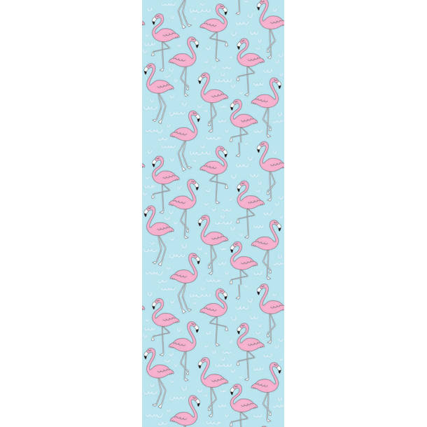 Bay Isle Home Laci Removable Flamingos Tropical Flowers Jungle 6.25' L ...