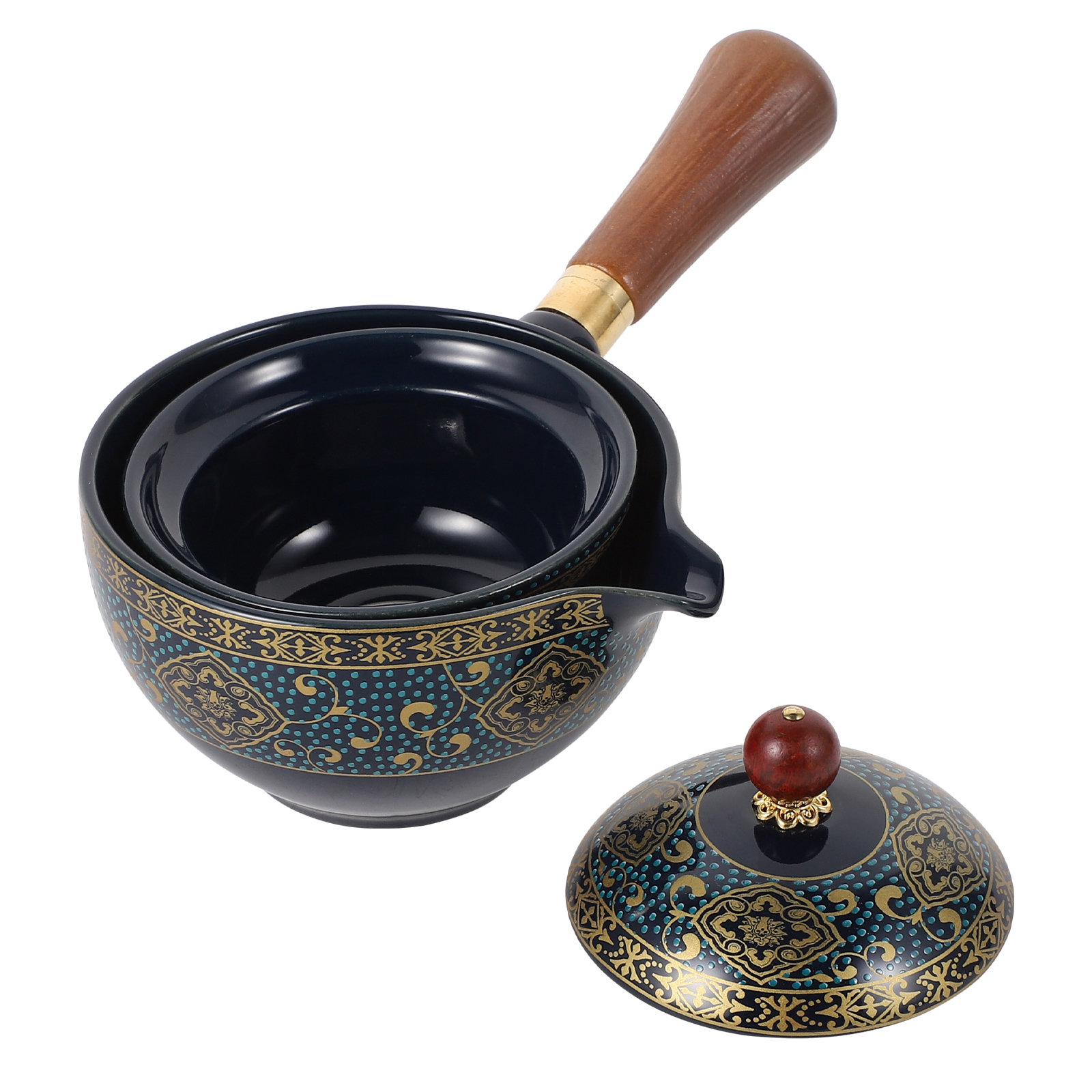 Bloomsbury Market Ceramic Teapot Handheld Teapot Exquisite Tea Set Side ...