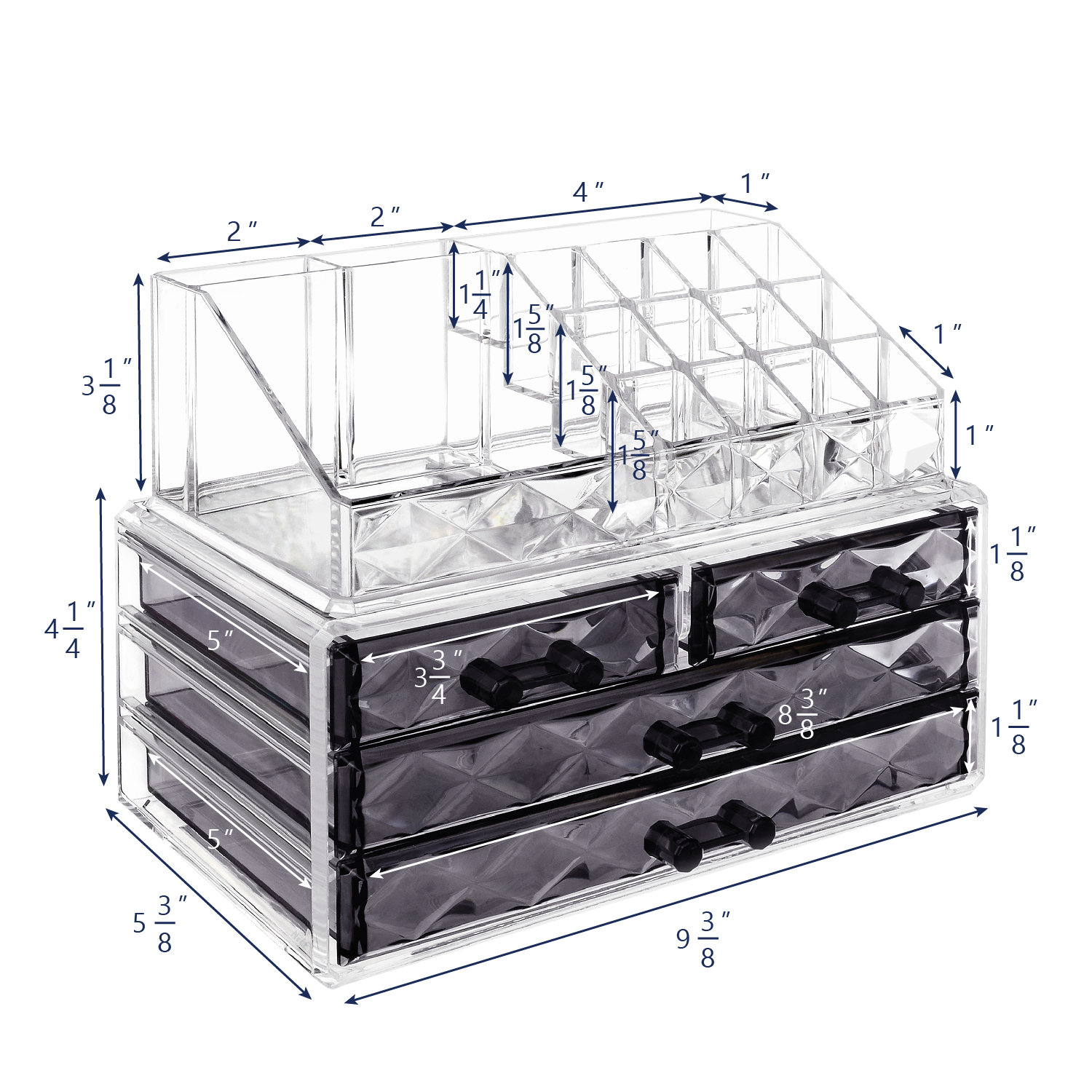 Ikee Design Jewelry and Cosmetic Storage Makeup Accessory Box & Reviews ...