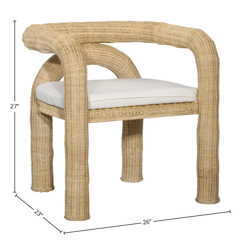 Bay Isle Home™ Ernestine Upholstered Occasional Chair, Off-white | Wayfair