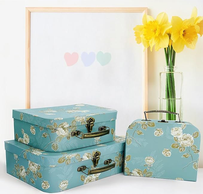 Winston Porter Decorative Photo Storage Boxes with Lids - Set of 2 ...