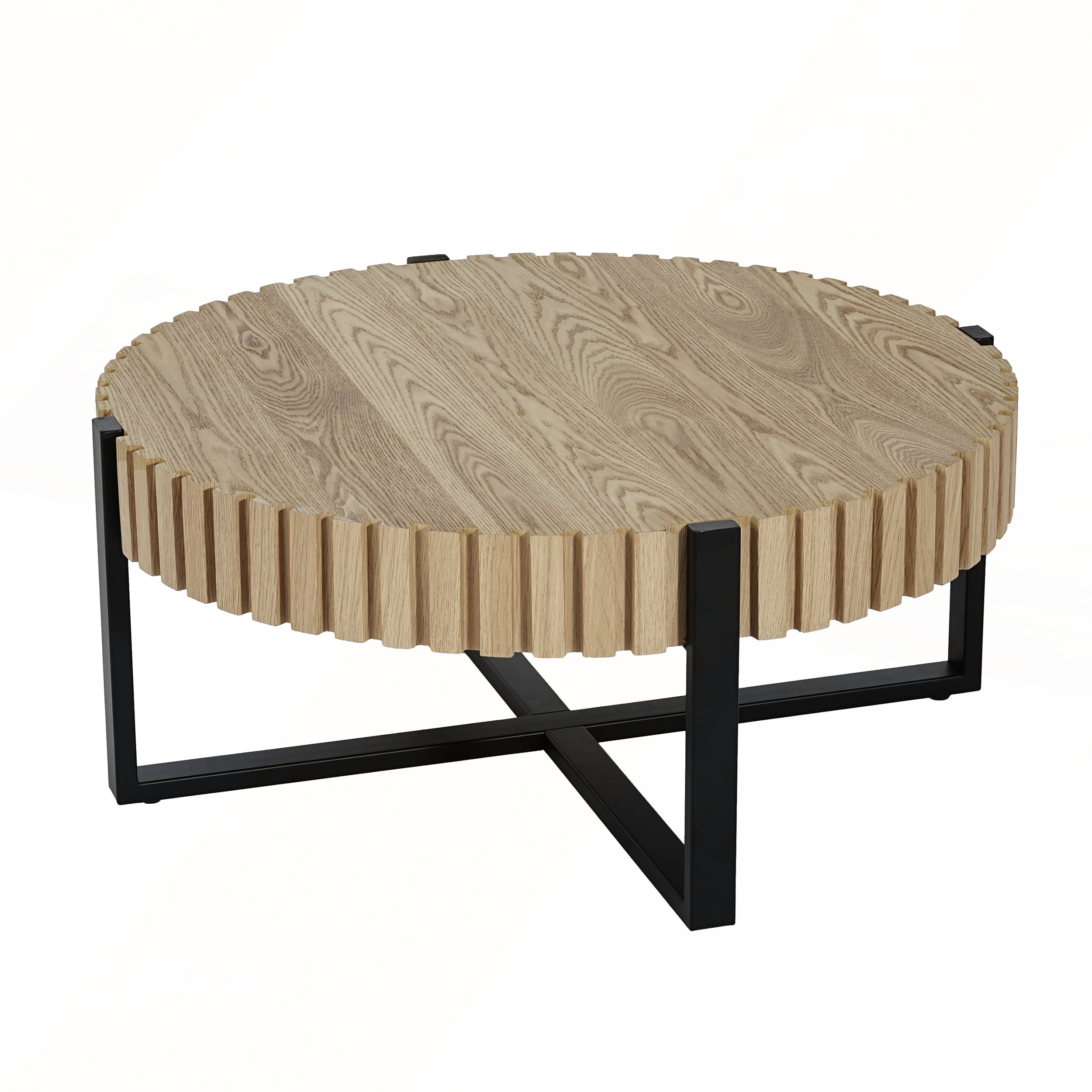 Latitude Run® Modern Centerpiece Round Coffee Table with Marble Pattern ...