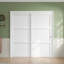 EASELIFE 3-Panel Bypass Sliding Closet Doors With Installation Hardware ...