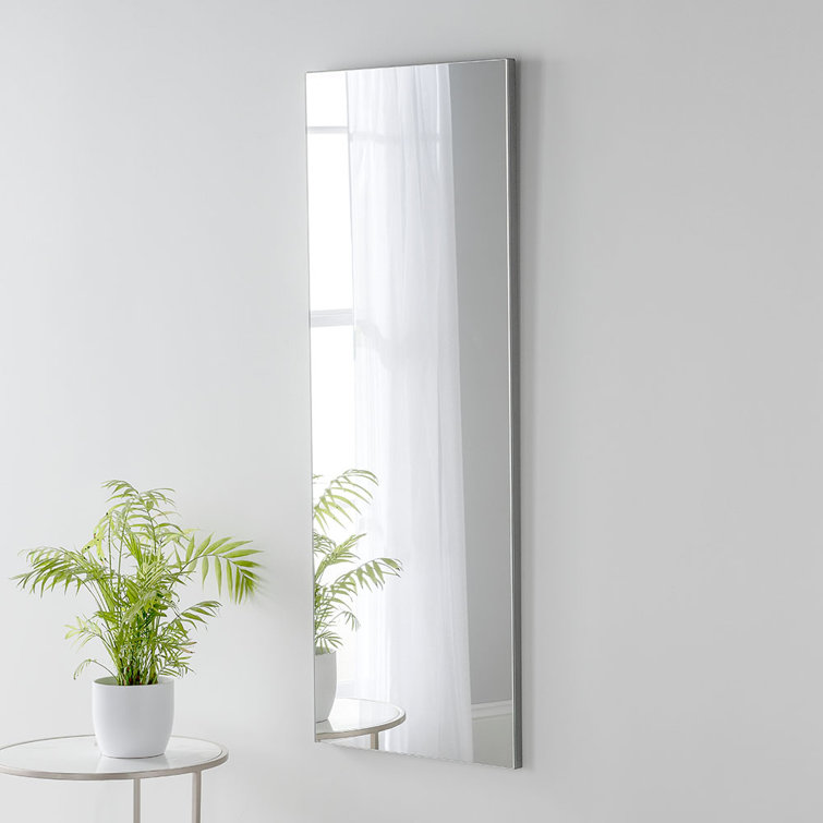 Brayden Studio Fereol Wood Framed Wall Mounted Full Length Mirror ...