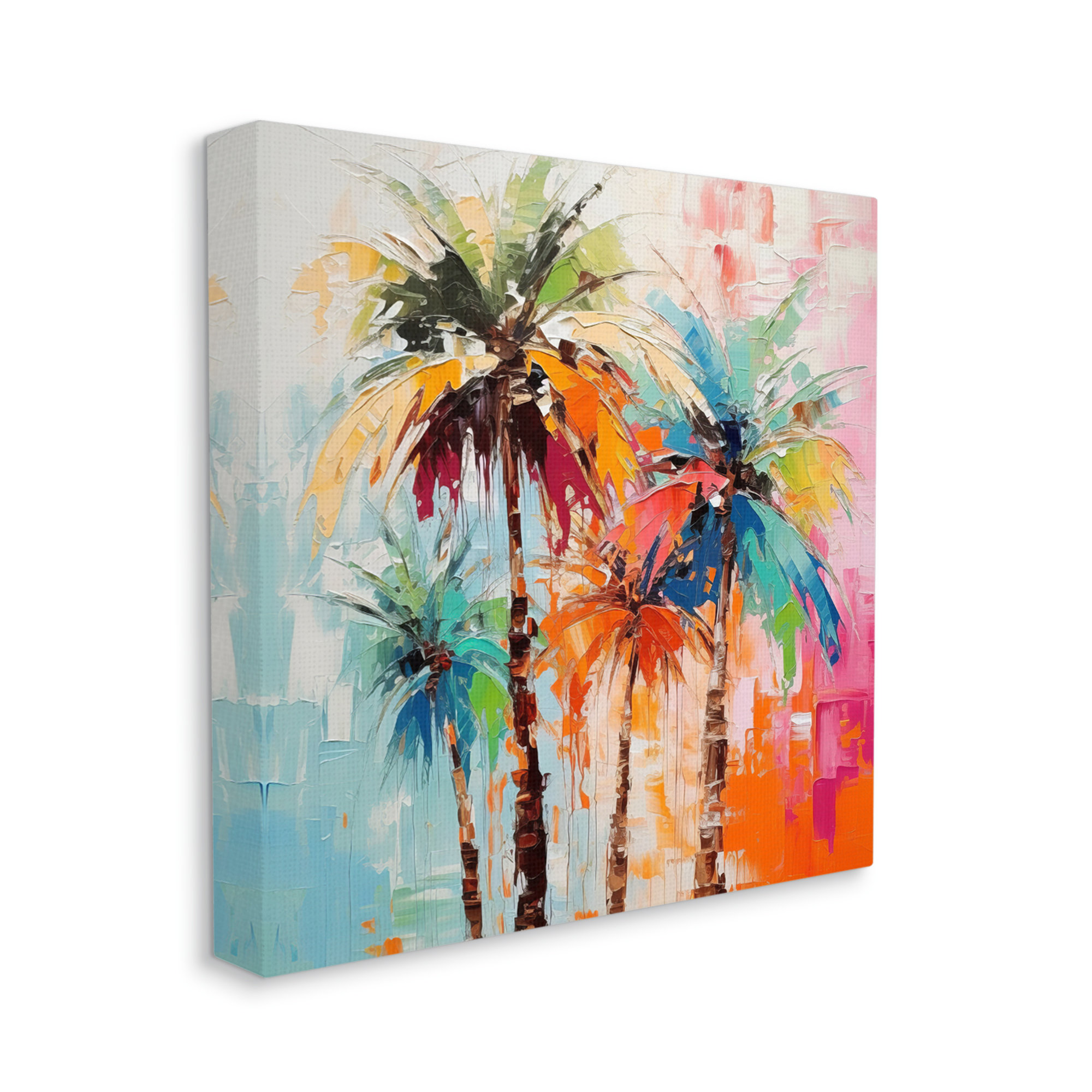 Bay Isle Home™ Abstract Palm Tree Painting by Irena Orlov Wrapped ...