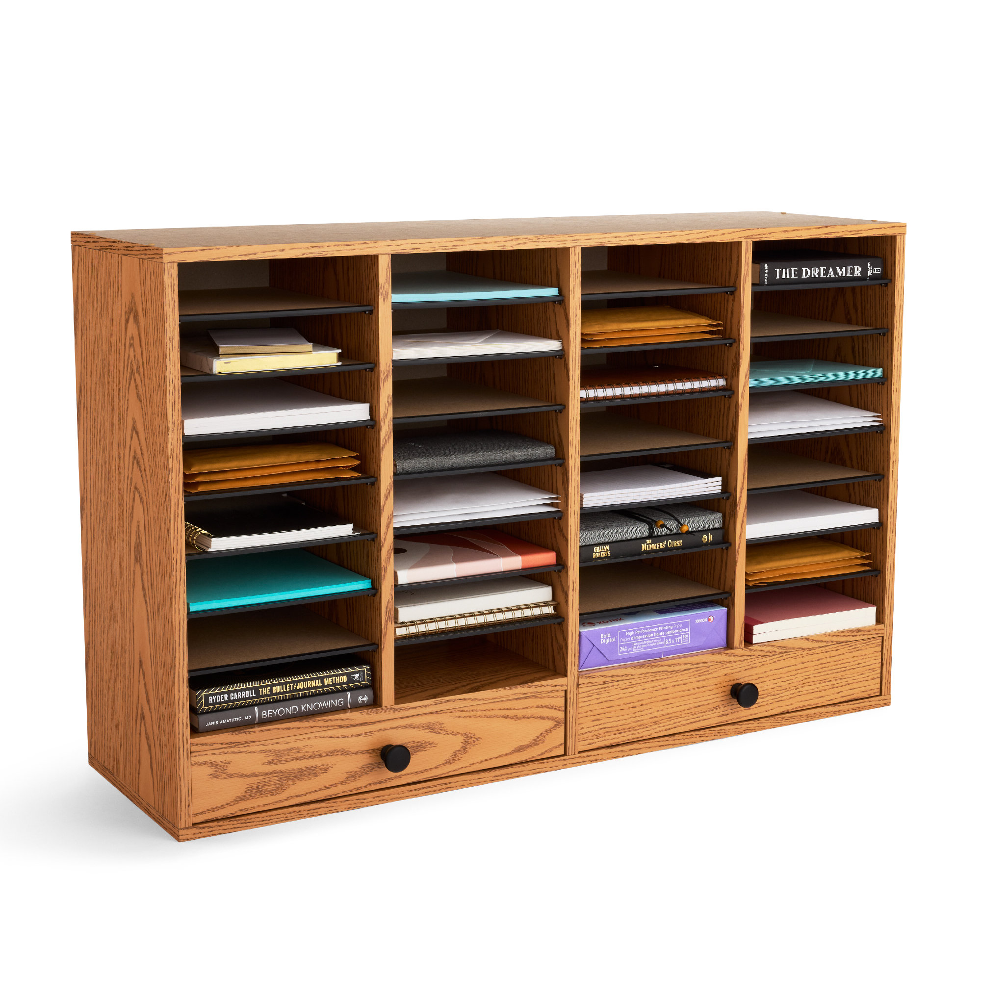 Safco Products Company Wood Adjustable Literature Organizer, 32 ...