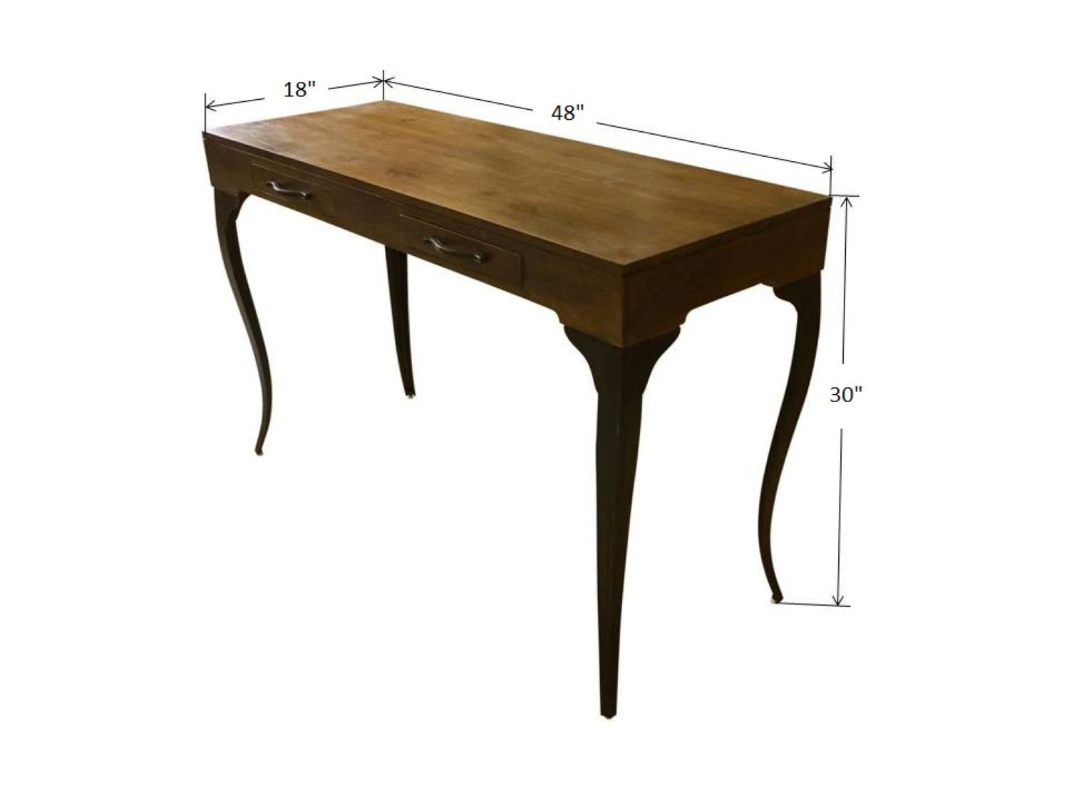 Designe Gallerie Melange Wooden Console Table With Solid Iron Legs ...