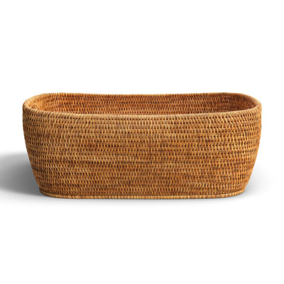 Birch Lane™ Thelma Rattan Basket & Reviews | Wayfair