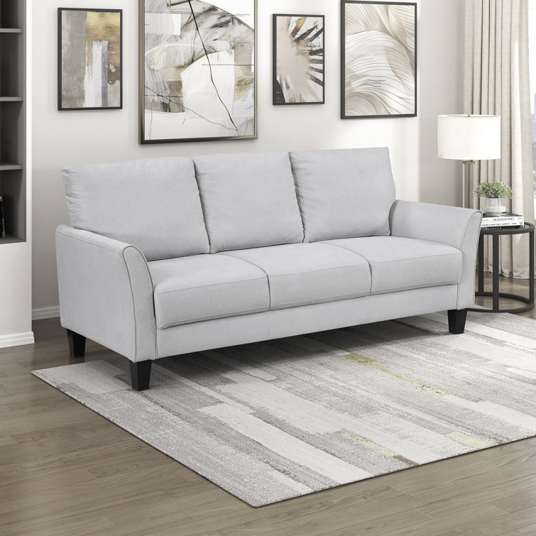 Winston Porter Laffey 78.5" Modern 3-Seater Sofa – Upholstered Couch ...