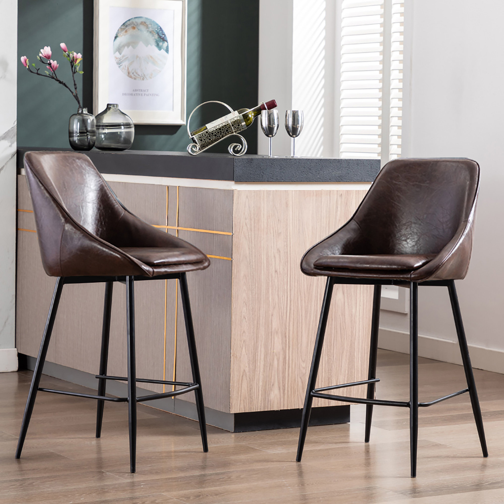 Steelside™ Dani Bar Stool & Reviews | Wayfair
