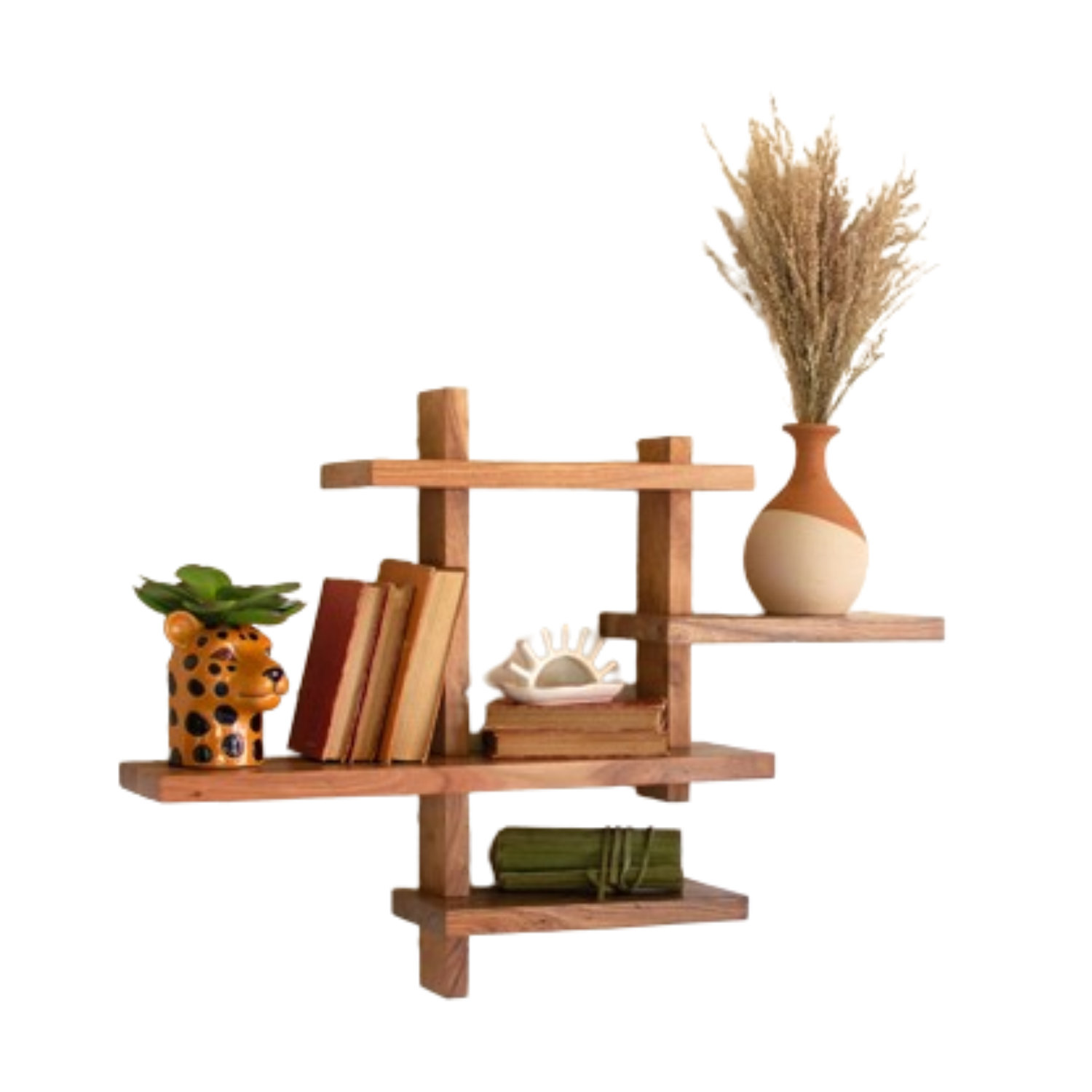 AllModern Laconia Acacia Solid Wood Accent Shelf | Wayfair