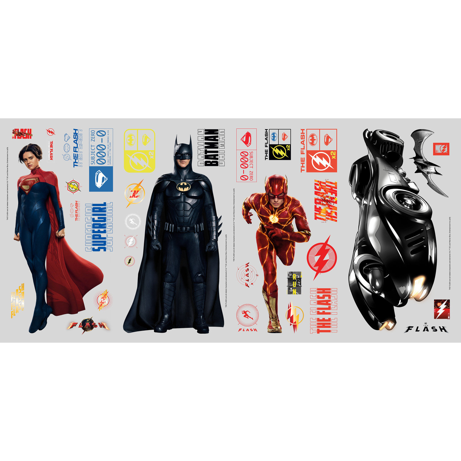 Room Mates The Flash Movie Super Heroes Set Wall Decals - Wayfair Canada